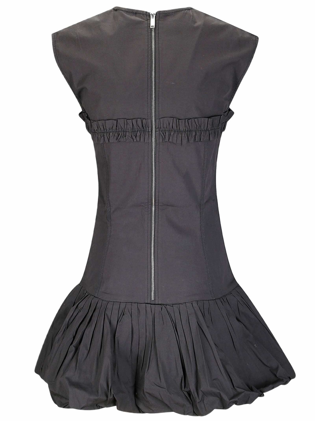 Ganni Stretch Cotton Poplin Corset Mini Dress GANNI