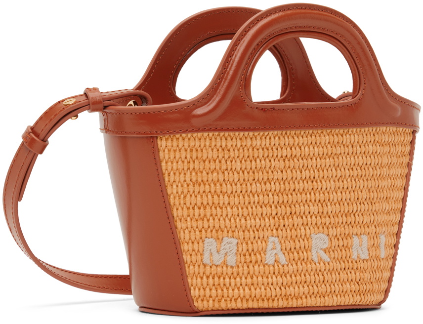 Marni Orange Tropicalia Micro Tote Marni