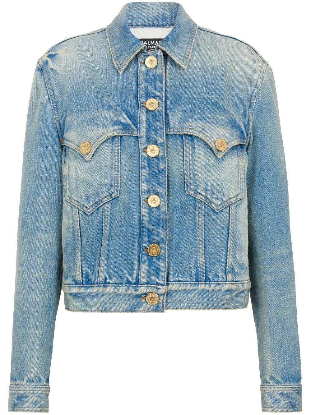 Balmain Blue Washed Denim Jacket Balmain