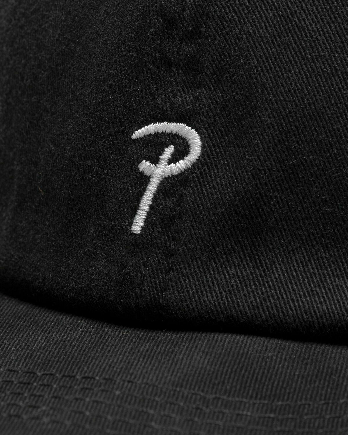 Patta Washed Script P Sports Cap Black Caps Patta