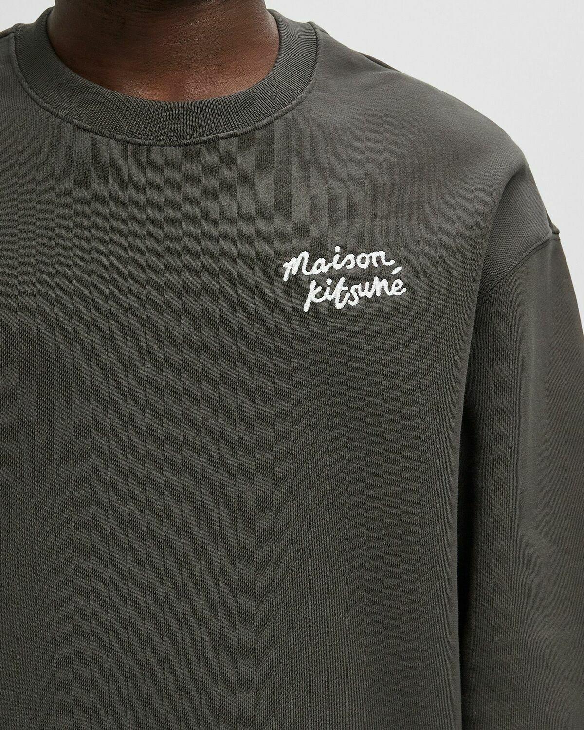 Maison Kitsune HANDWRITING COMFORT SWEATSHIRT Grey Men Maison Kitsune