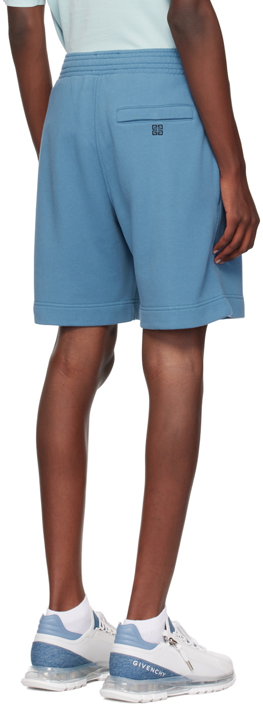 Givenchy Blue Floral Logo Shorts Givenchy