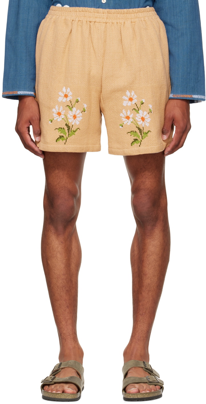HARAGO Beige Jasmine Shorts HARAGO