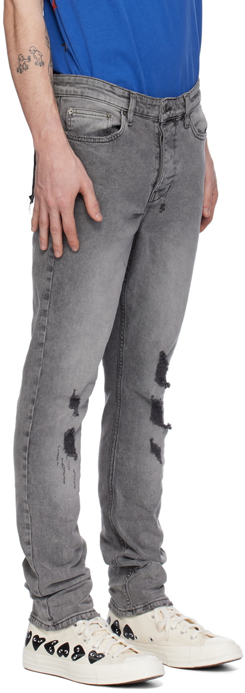 Ksubi Gray Chitch Prodigy Trashed Jeans Ksubi