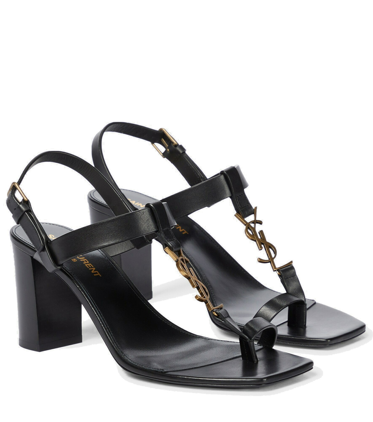Saint Laurent - Cassandra 75 leather sandals Saint Laurent