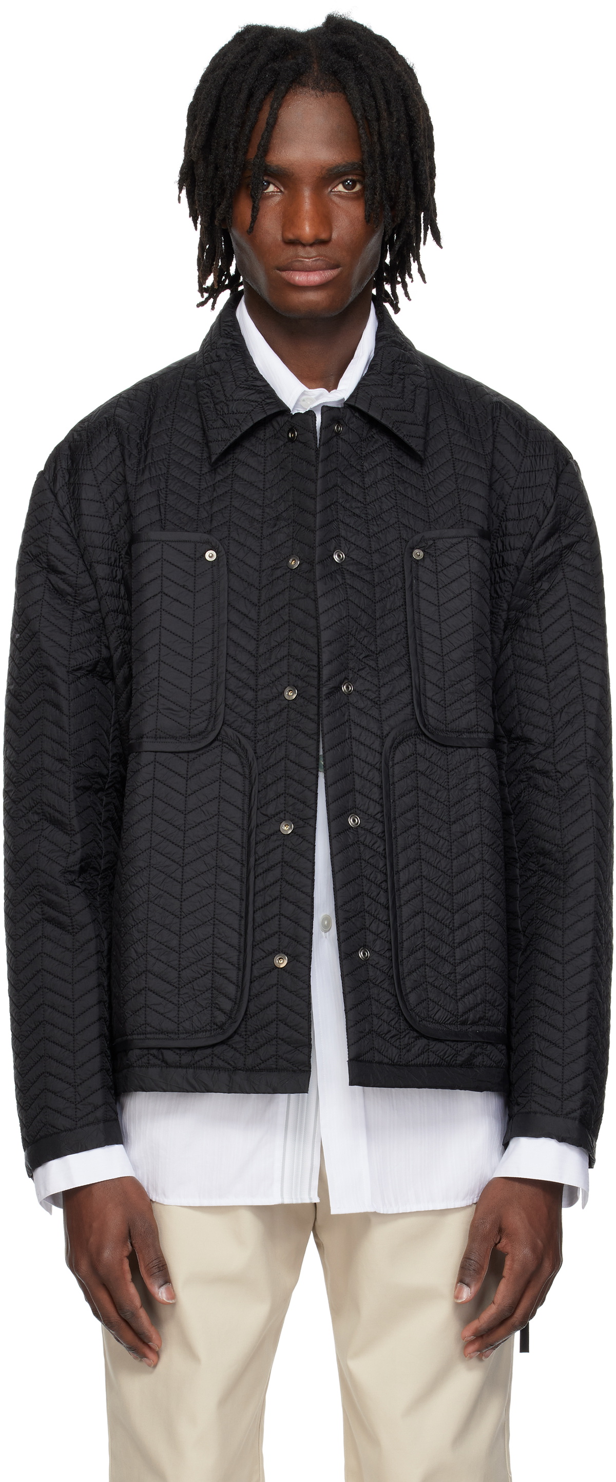 Craig Green Black Quilted Worker Jacket Craig Green