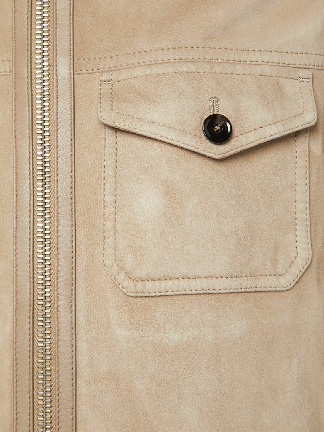 TOM FORD Suede Chest Pocket Bomber Jacket TOM FORD