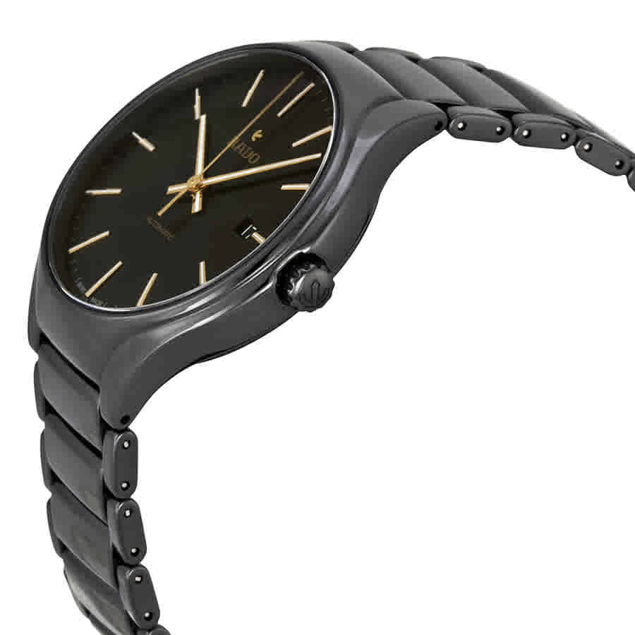 Rado True Black Dial Black Ceramic Automatic Mens Watch R27056162 Rado