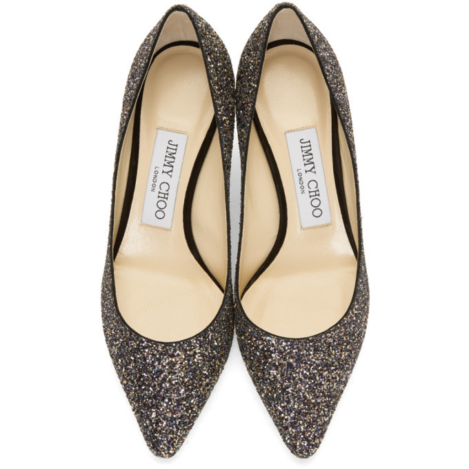 Jimmy Choo Multicolor Glitter Romy 60 Heels Jimmy Choo