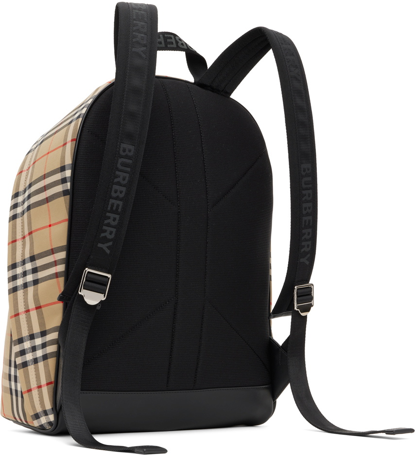Burberry Beige Vintage Check Backpack Burberry