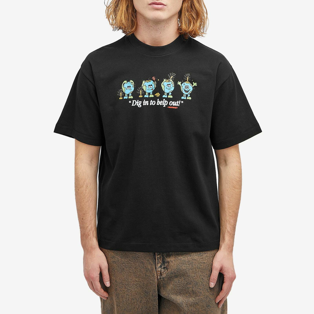 Market Men's Dig In T-Shirt in Black MARKET