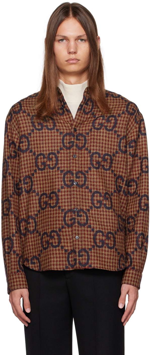 Gucci Red Maxi GG Shirt Gucci