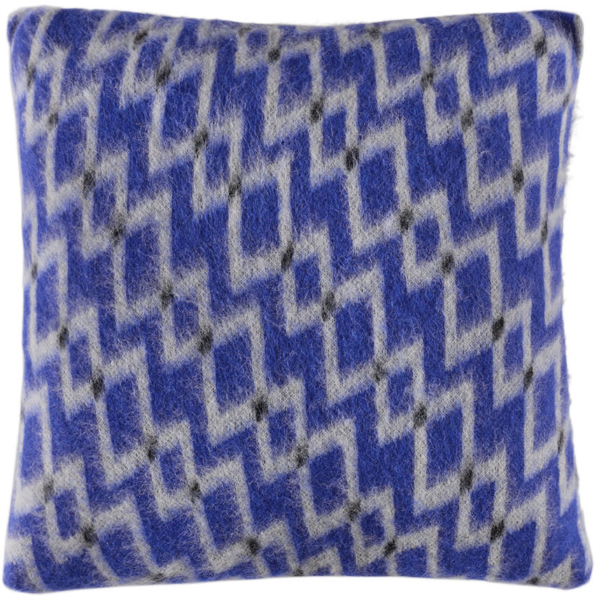 ZANKOV SSENSE Exclusive Blue & White Joshua Cushion ZANKOV