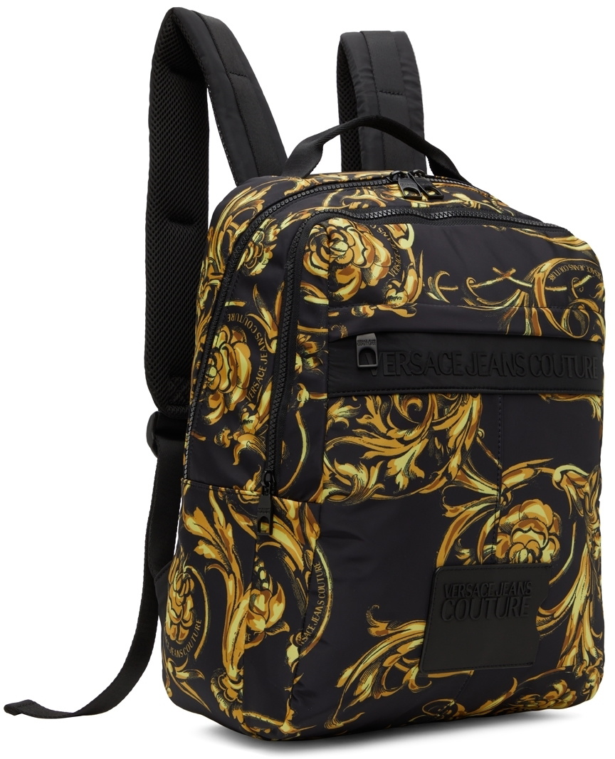 Versace Jeans Couture Black Regalia Baroque Box Backpack Versace