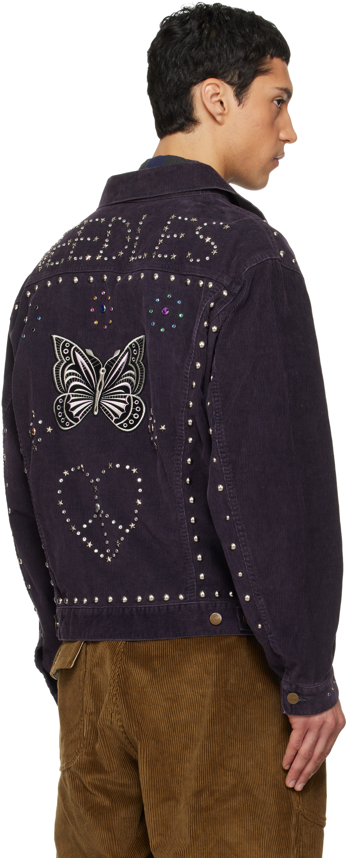 NEEDLES Black Studded Jacket Needles