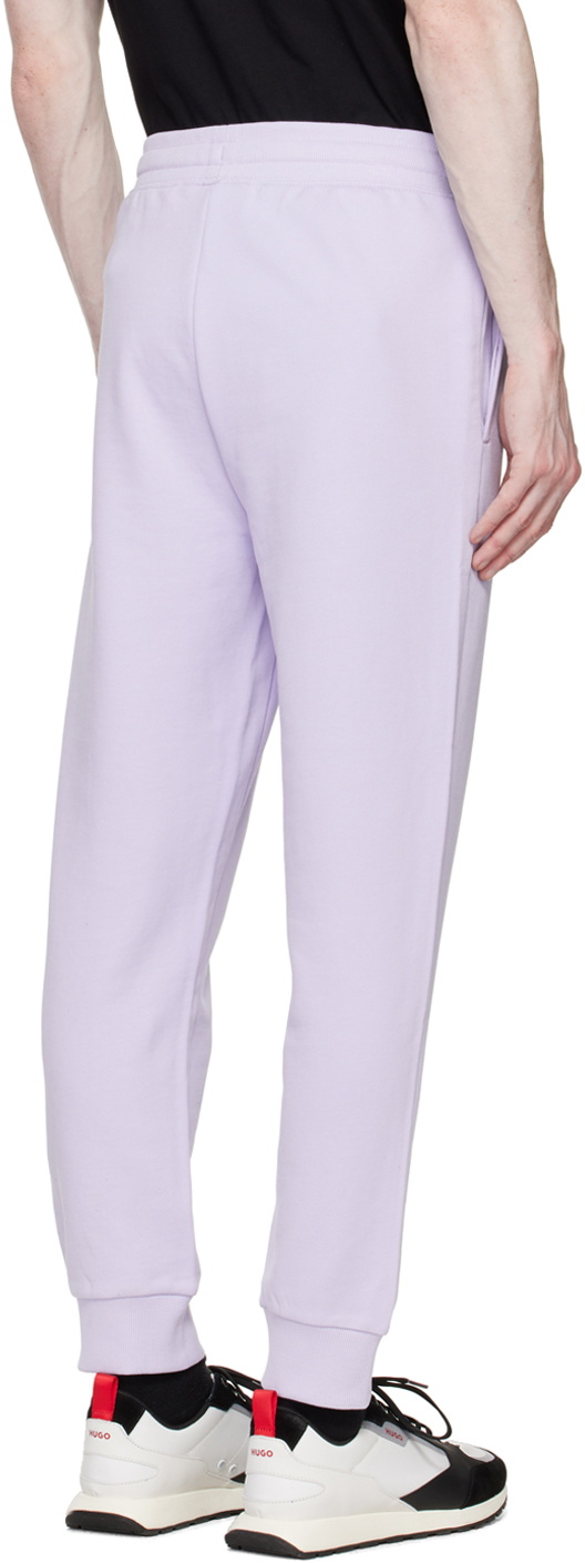 Hugo Purple Straight-Leg Lounge Pants Hugo Boss
