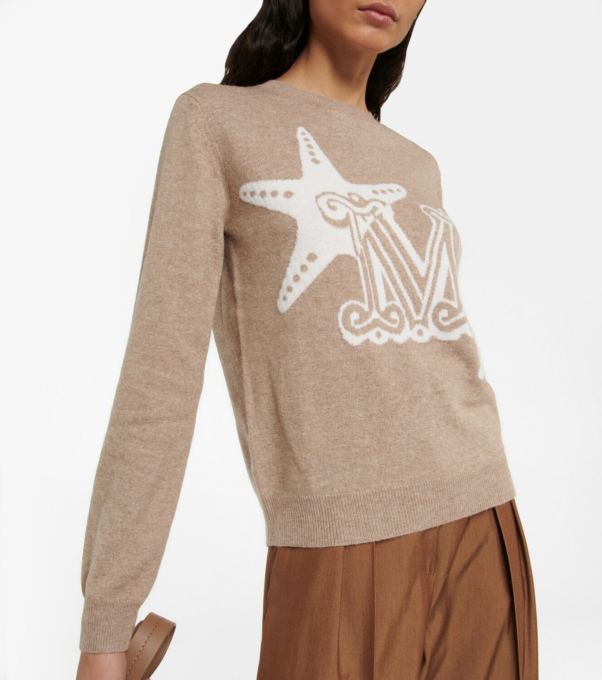 Max Mara - Gordon intarsia wool and cashmere sweater Max Mara