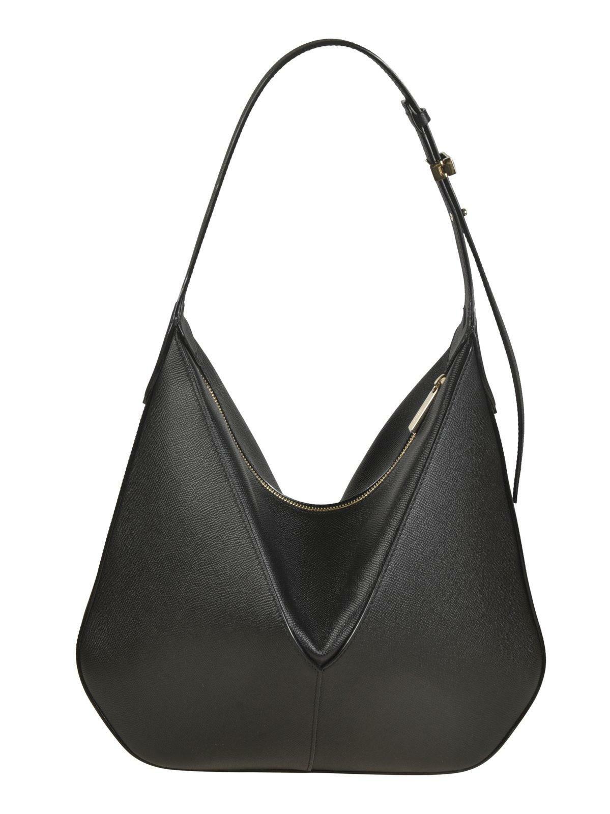 Valextra Vivi Textured Hobo Bag Valextra