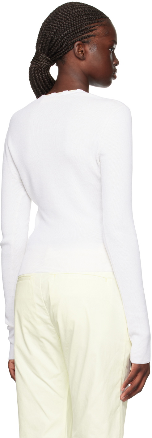 Dion Lee Off-White Bichrome Cardigan Dion Lee
