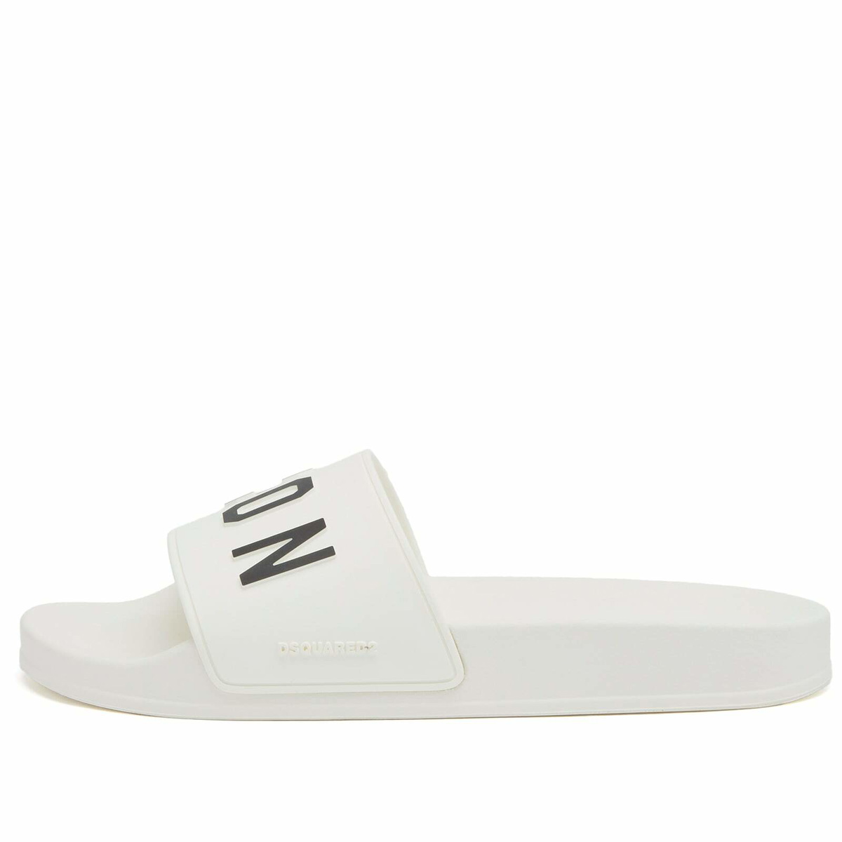 Dsquared2 Men's Icon Logo Slide in White Dsquared2