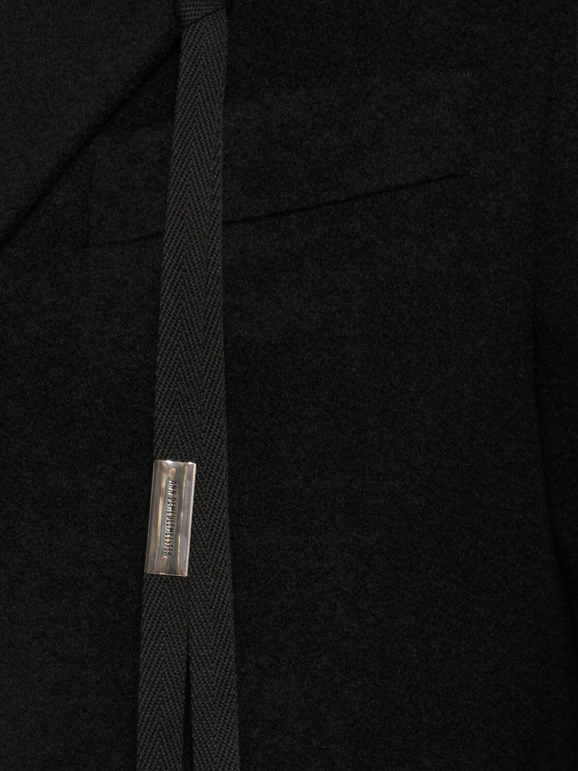 ANN DEMEULEMEESTER Eleni Wool Felt Long Coat Ann Demeulemeester