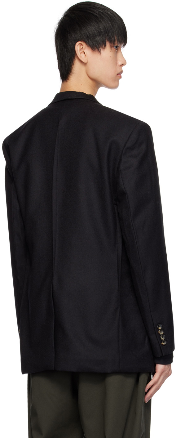 Marina Yee Black Asymmetrical Darts Blazer Marina Yee