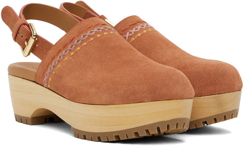 See by Chloé Orange Pheebe Clogs See by Chloe