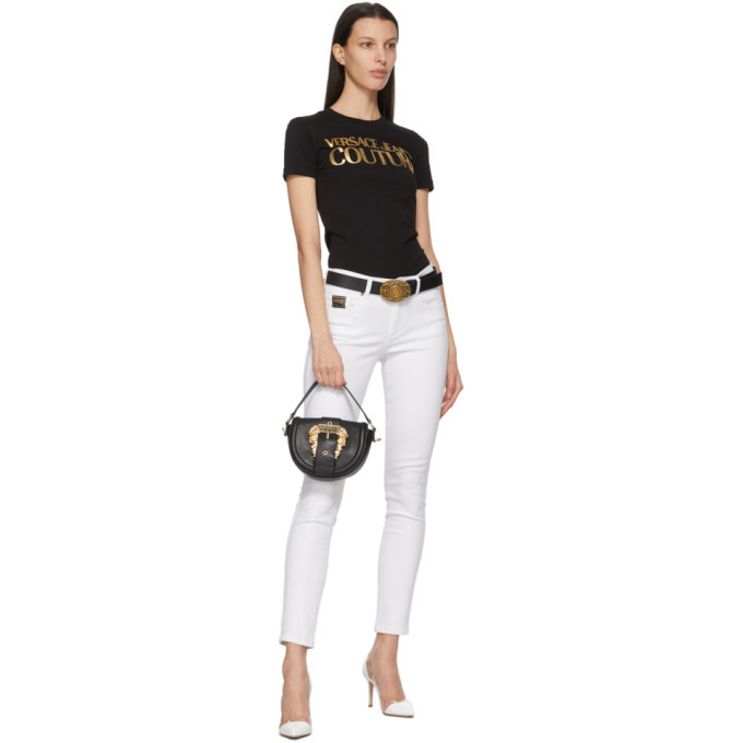 Versace Jeans Couture White Embroidered Skinny Jeans Versace