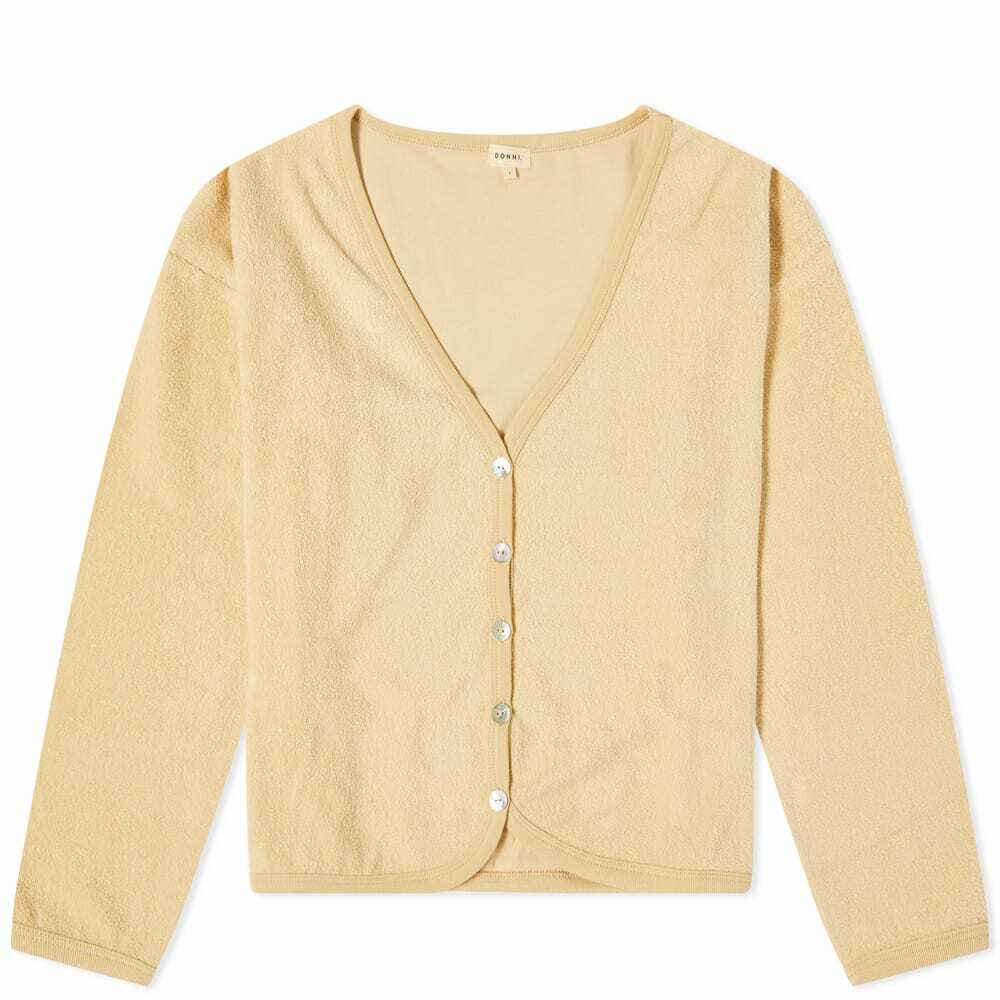 DONNI. Women's Brushed Terry Cardigan in Oat DONNI.