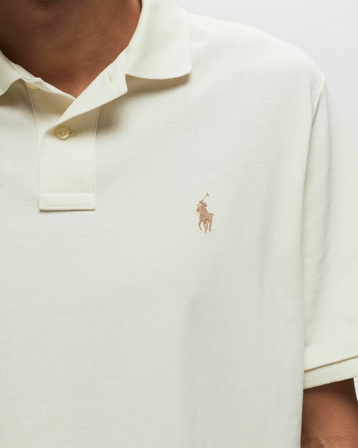Polo Ralph Lauren Short Sleeve Knit Beige - Mens - Polos Polo Ralph Lauren