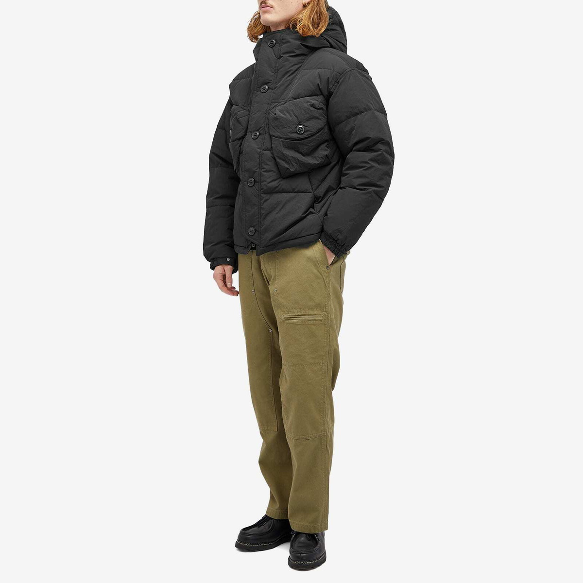 FrizmWORKS Men's Smock Hooded Jacket in Black FrizmWORKS