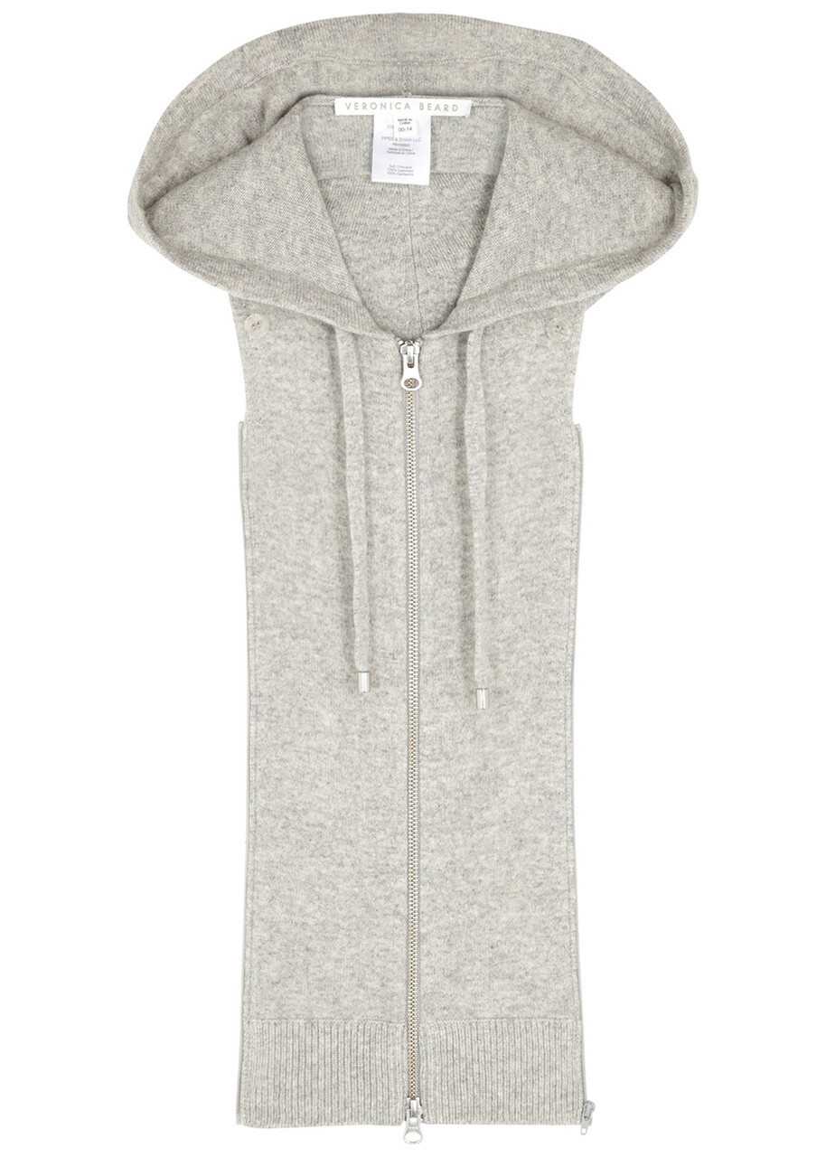 Veronica Beard Hooded Cashmere Dickey - Grey - One Size Veronica Beard