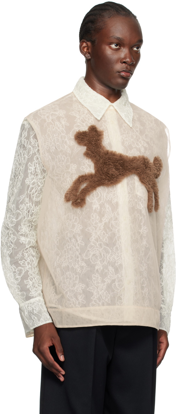 Simone Rocha Beige Creature Embroidery Tank Top Simone Rocha