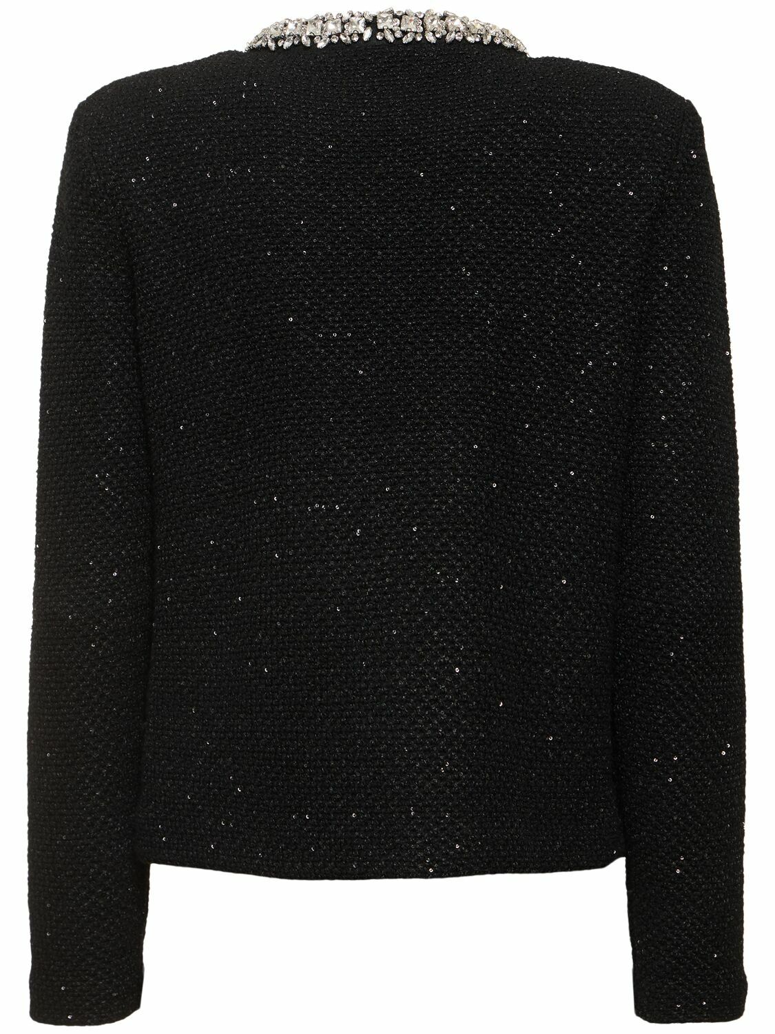 SELF-PORTRAIT Sequined Knit Cardigan Self-Portrait