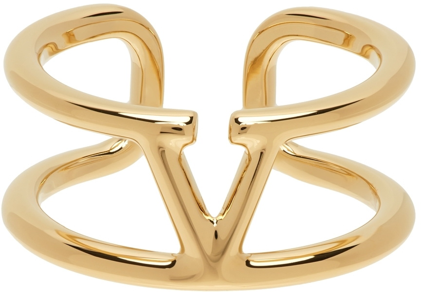 Valentino Garavani Gold VLogo Open Ring Valentino Garavani