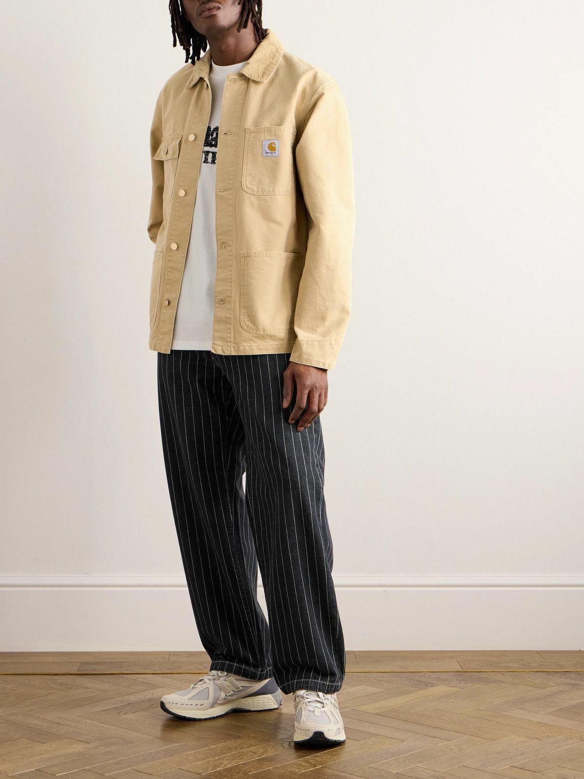 Carhartt WIP - Michigan Corduroy-Trimmed Organic Cotton-Canvas Chore ...