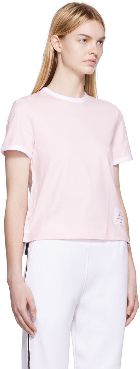 Thom Browne Pink Ringer T-Shirt Thom Browne