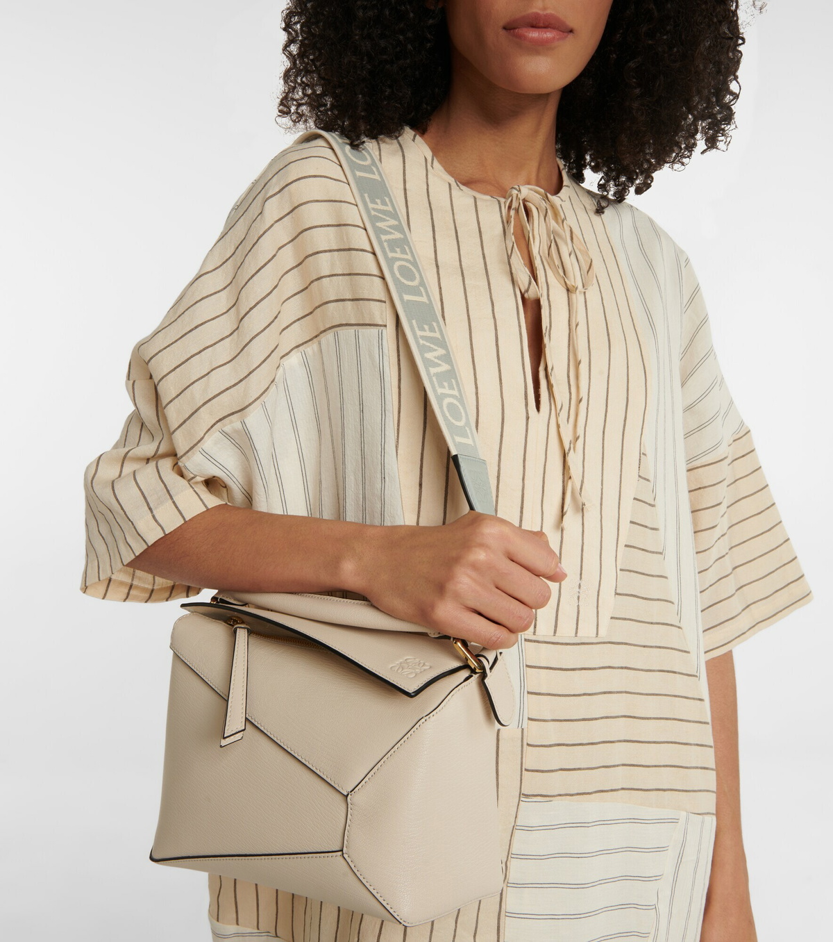 Loewe - Anagram leather-trimmed bag strap Loewe