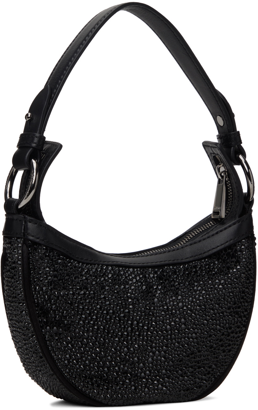 Versace Black Mini Crystal Repeat Bag Versace