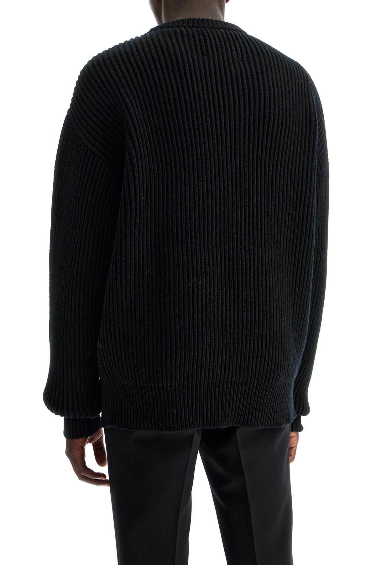 JIL SANDER "oversized ribbed wool pul Black Jil Sander