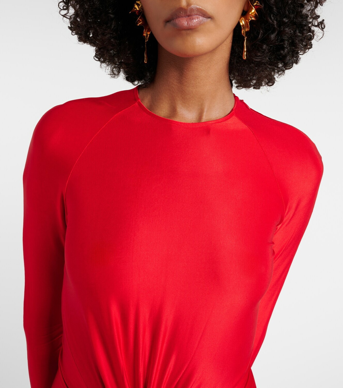 Victoria Beckham Gathered jersey maxi dress Victoria Beckham