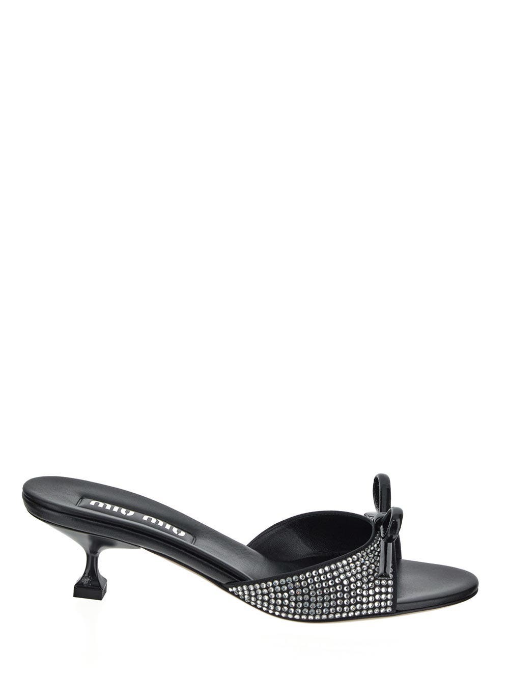 Miu Miu Crystal Embellished Sandals Miu Miu