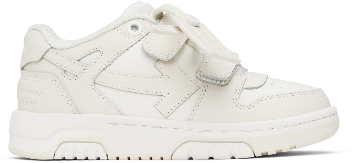 Off-White Kids Beige & White Out Of Office Straps Sneakers Off-White