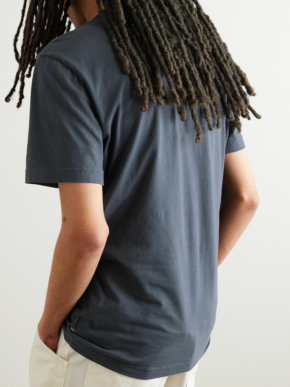 James Perse - Cotton-Jersey T-Shirt - Blue James Perse