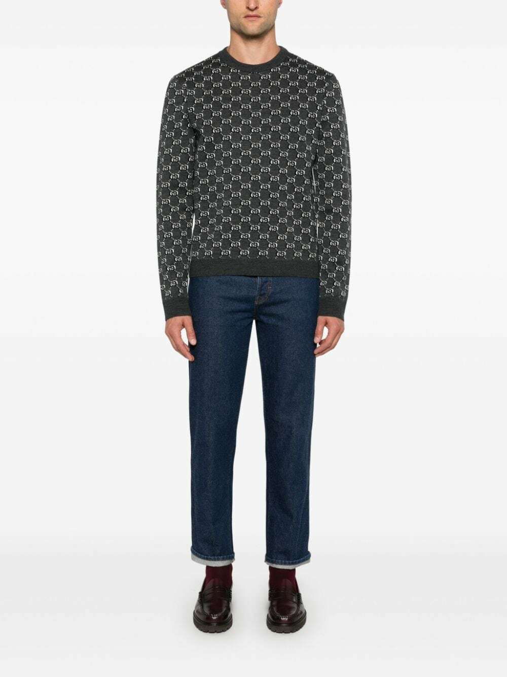 GUCCI - Crew-neck Sweater With Logo Gucci