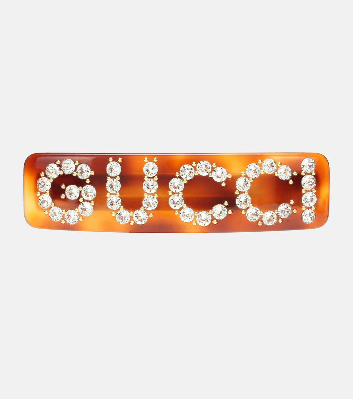 Gucci - Crystal-embellished logo hair clip Gucci