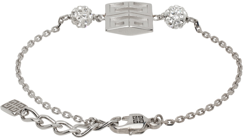 Givenchy Silver 4G Crystal Bracelet Givenchy