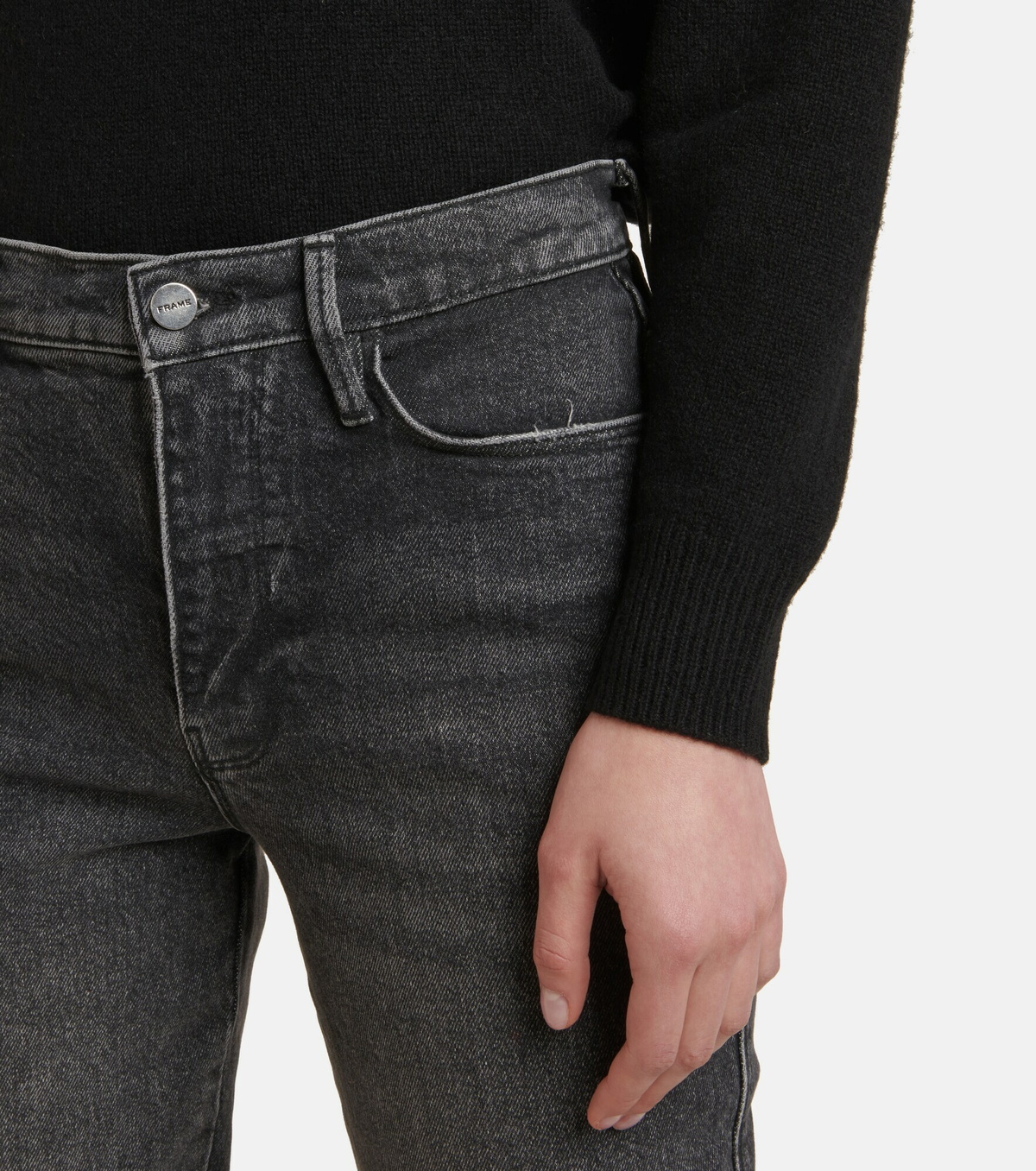 Frame - Le Sylvie high-rise straight jeans Frame Denim