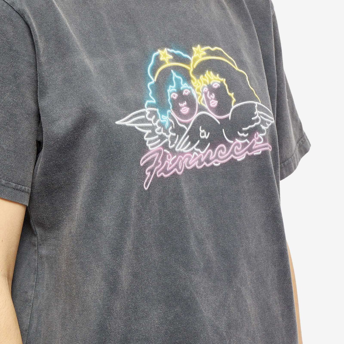 Fiorucci Women's Neon Angels T-Shirt in Black Fiorucci