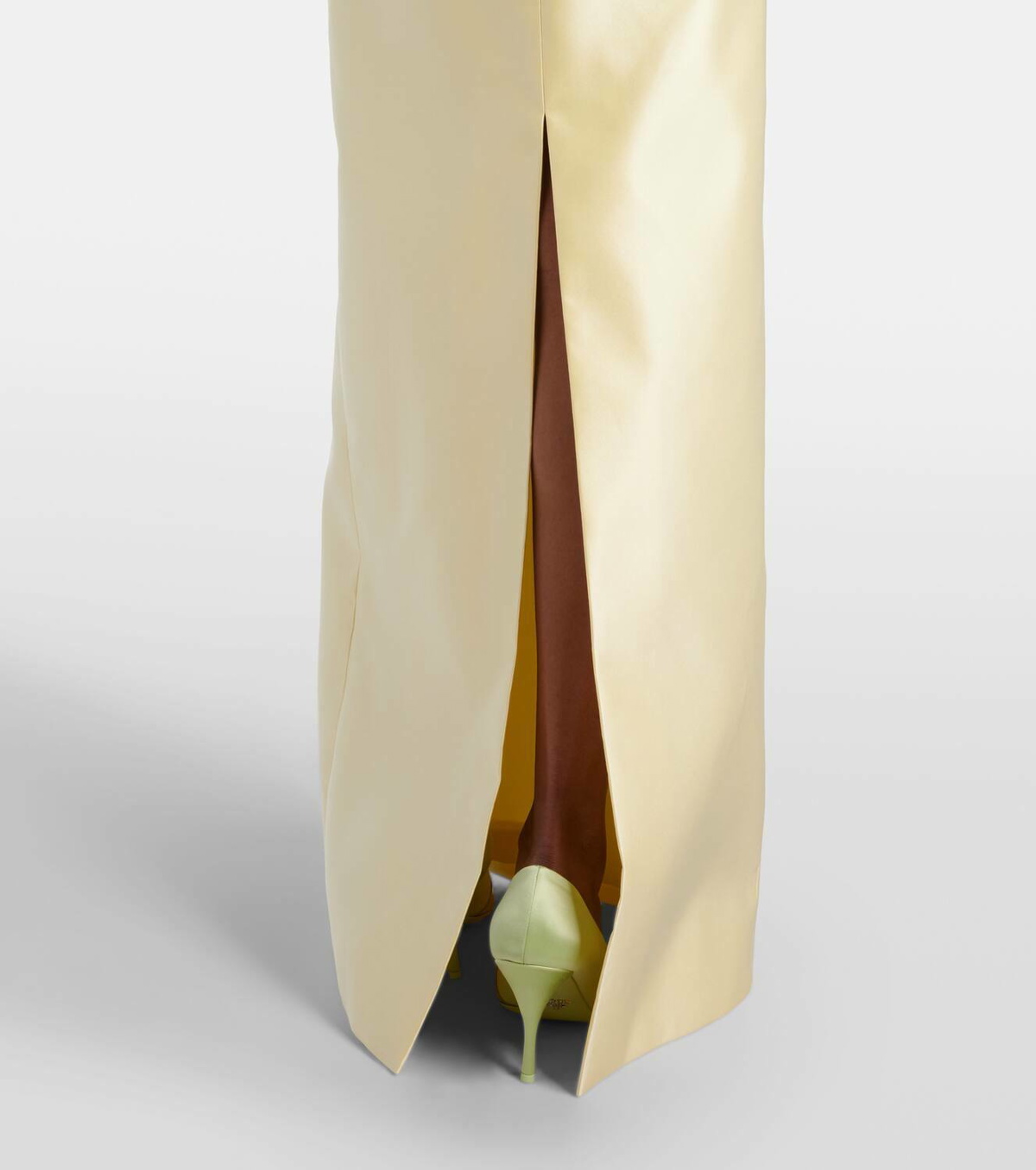 Prada Strapless silk satin gown Prada